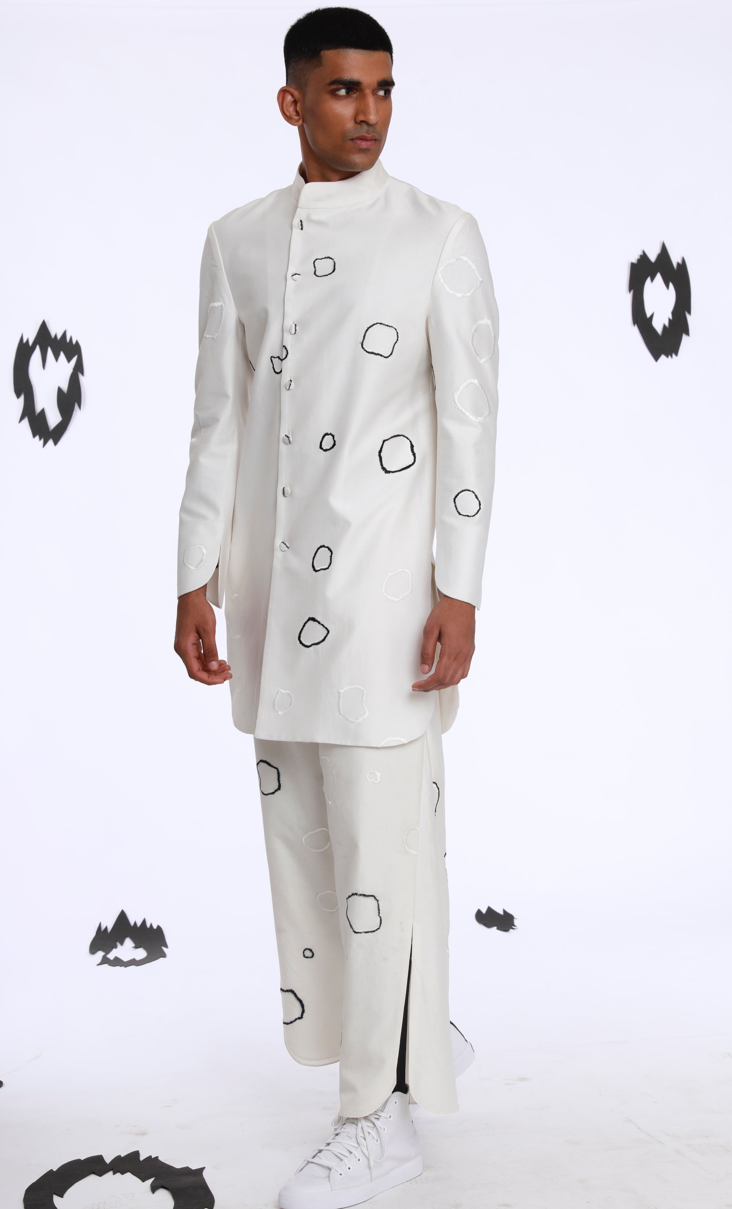 Moth Circles Embroidered Jacket – Antar-Agni